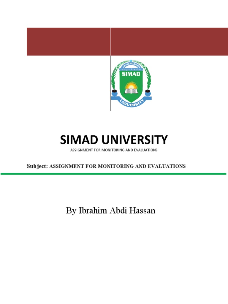 Simad University | PDF | Educational Assessment | Evaluation