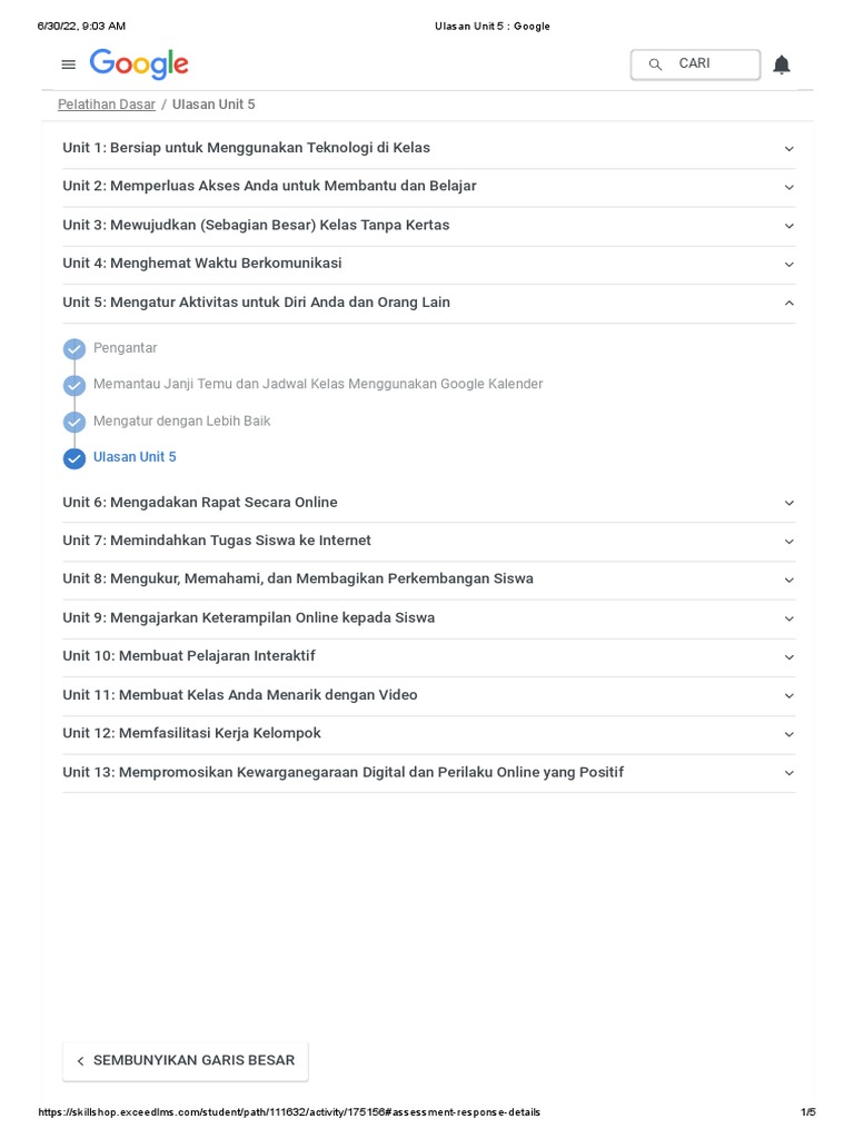 Ulasan Unit 5 - Google | PDF | Karier & Perkembangan | Bisnis