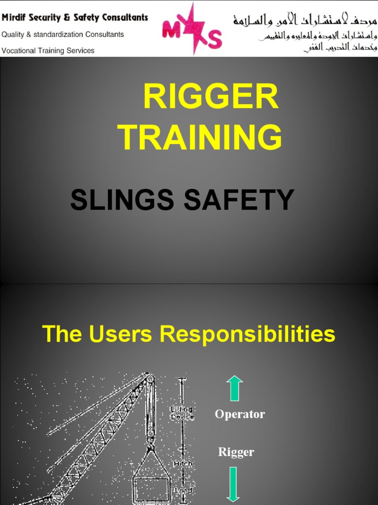 Rigging and Slinging Safety Guidelines | PDF | Screw | Rope