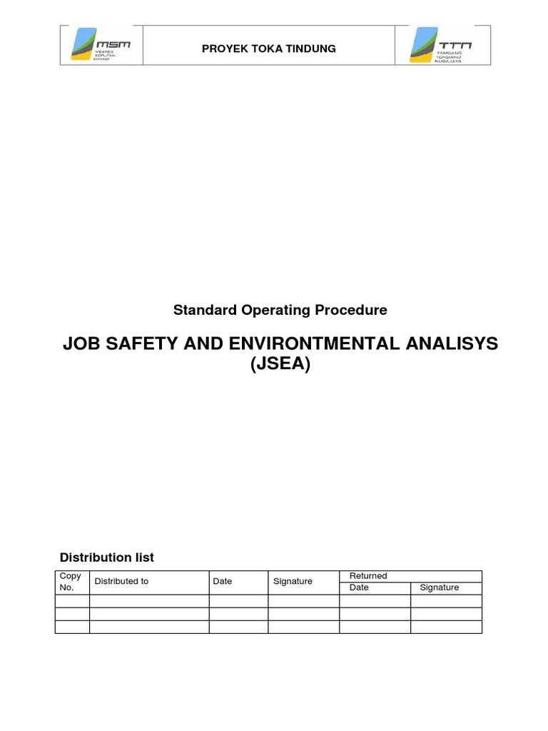 8.1 Sop Jsea | PDF