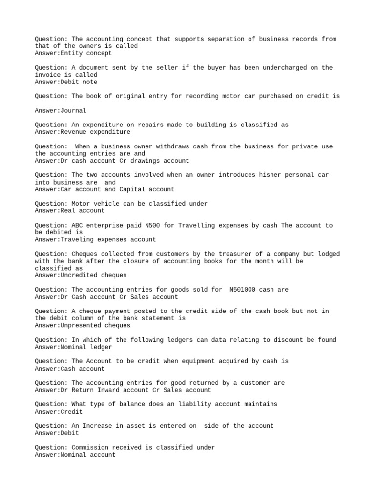 Acc 101 Pdf Debits And Credits Bookkeeping