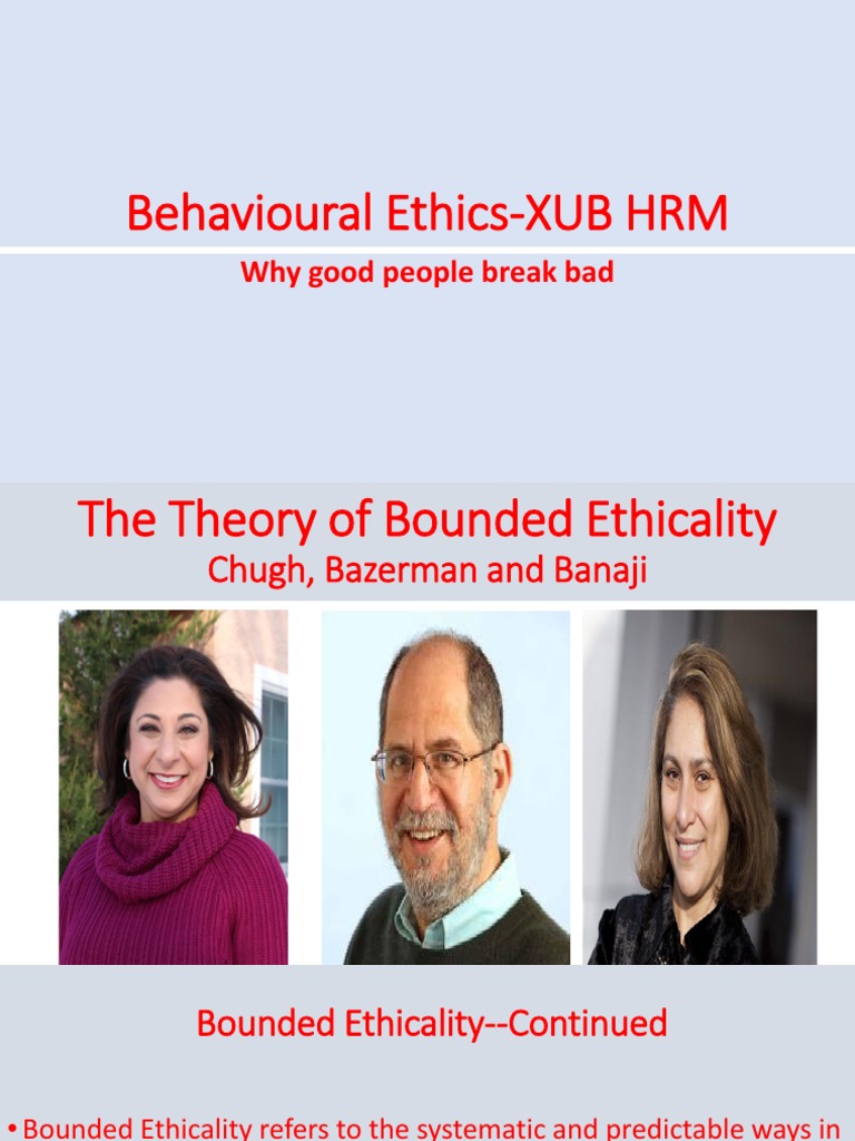 Behavioural Ethics EMBA | PDF | Neuropsychological Assessment ...
