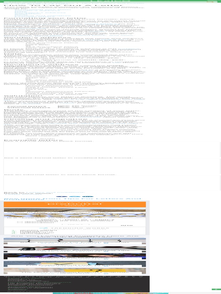 How To Lay Out A Letter | PDF | Communication | Human Communication