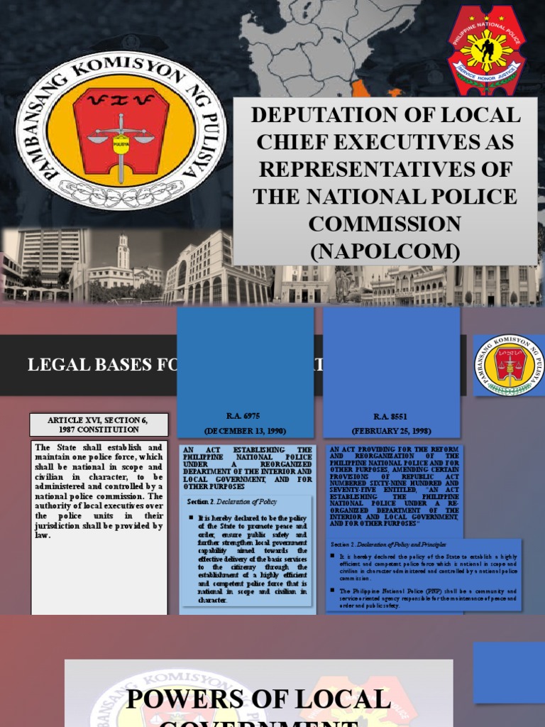Deputation of Lces - Napolcom | PDF | Police | Crimes