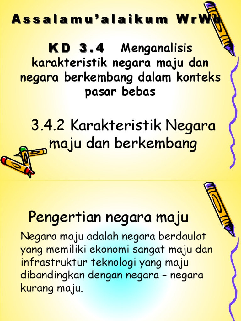 Karakteristik Negara Maju Berkembang | PDF