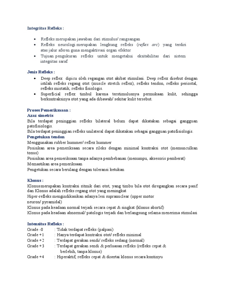 Integritas Refleks | PDF