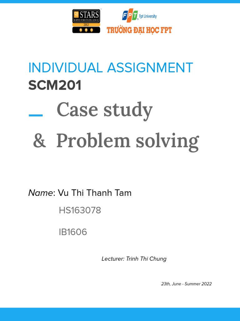 Individual Assignment: Case Study & Problem Solving | Download Free PDF | Partnership | Outsourcing