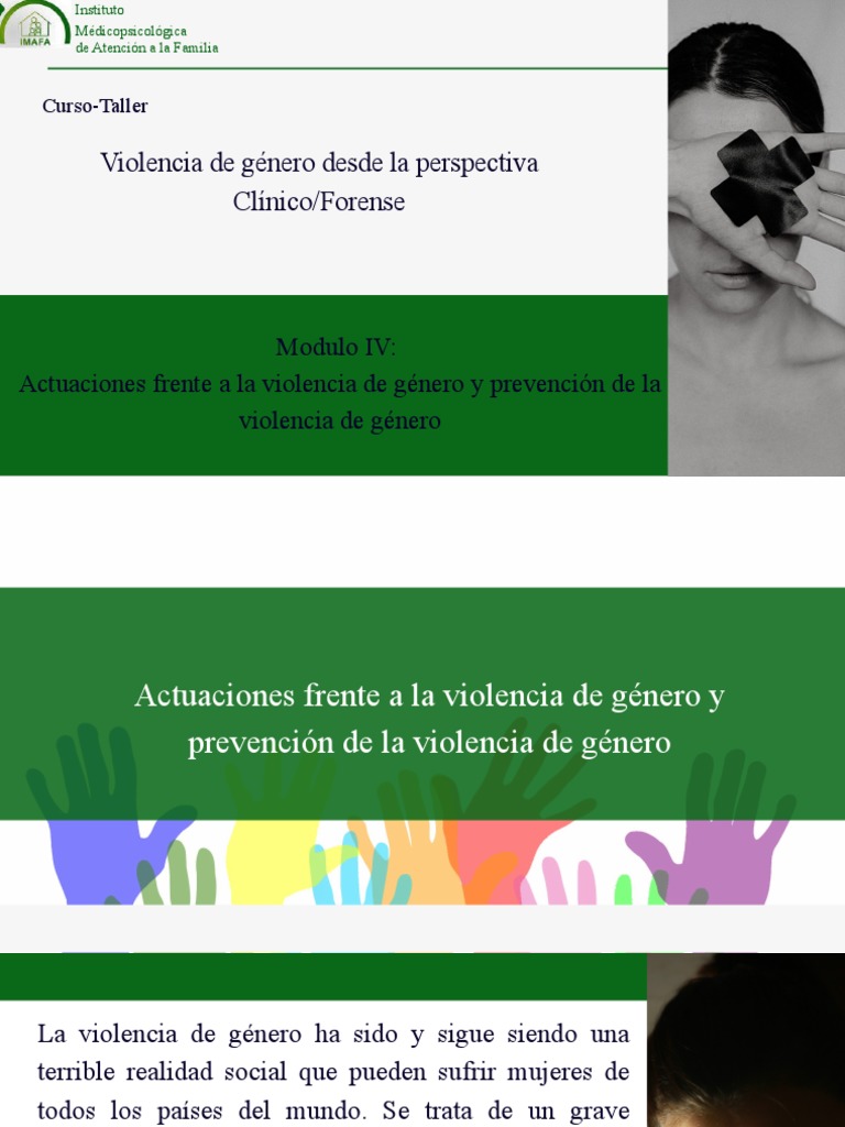 Actuaciones Frente A La Violencia de Género y Prevención de La ...