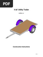 5x8 Utility Trailer Plans | PDF | Trailer (Vehicle) | Structural Steel