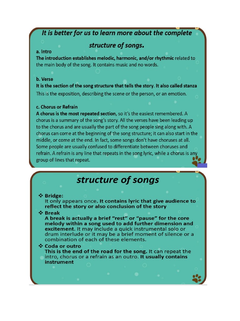 The Structure of Song | PDF
