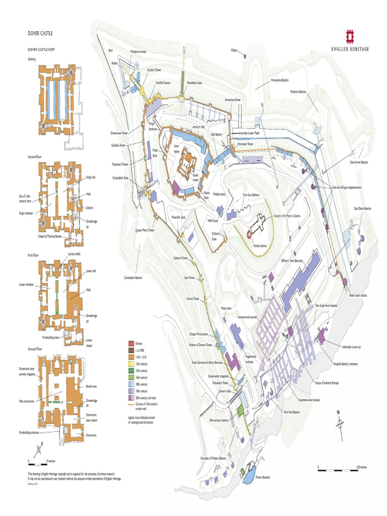 Dover Castle Phased Plan | PDF | Buildings And Structures