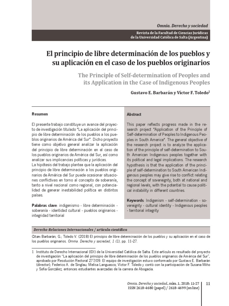 22-Texto Del Artículo-33-1-10-20190819 | PDF | Autodeterminación | Nación