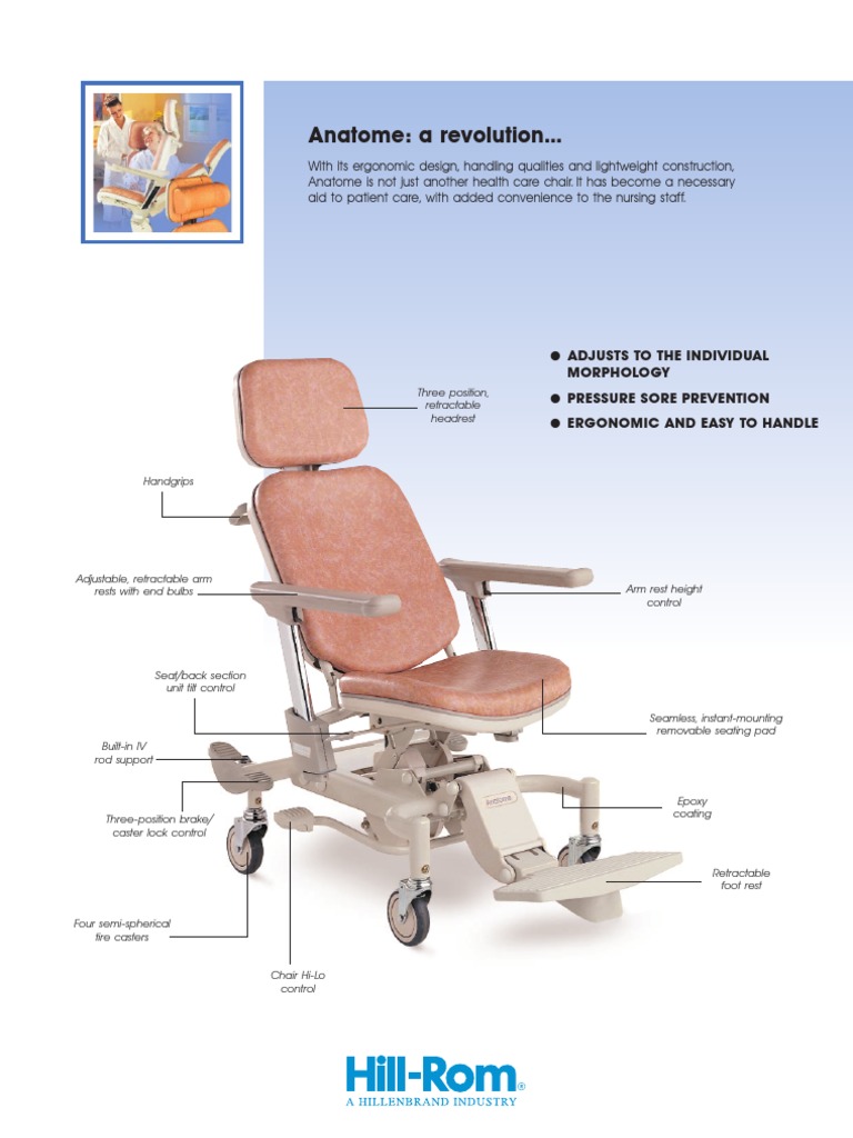 Hill-Rom Anatome Chair Overview | PDF | Chair | Automobiles