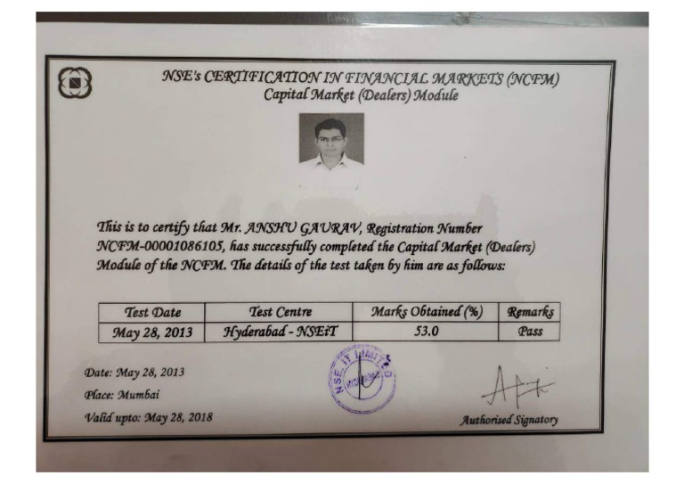 NCFM Capital Market | PDF