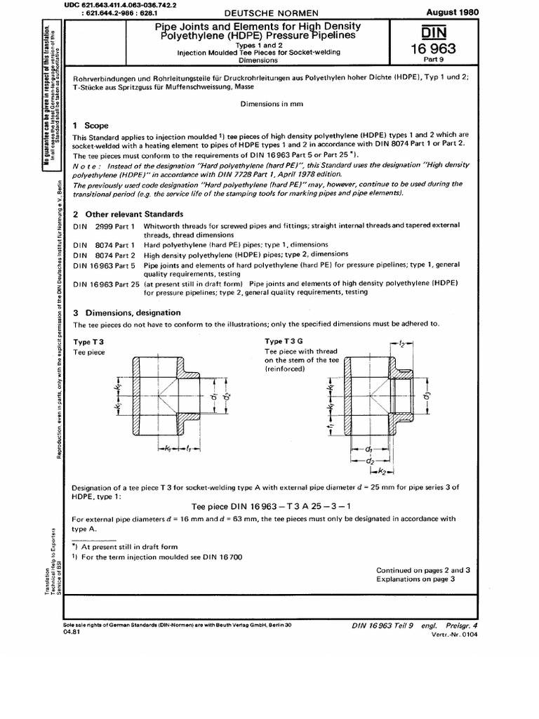 Din 16963-9 - 1980 en | PDF