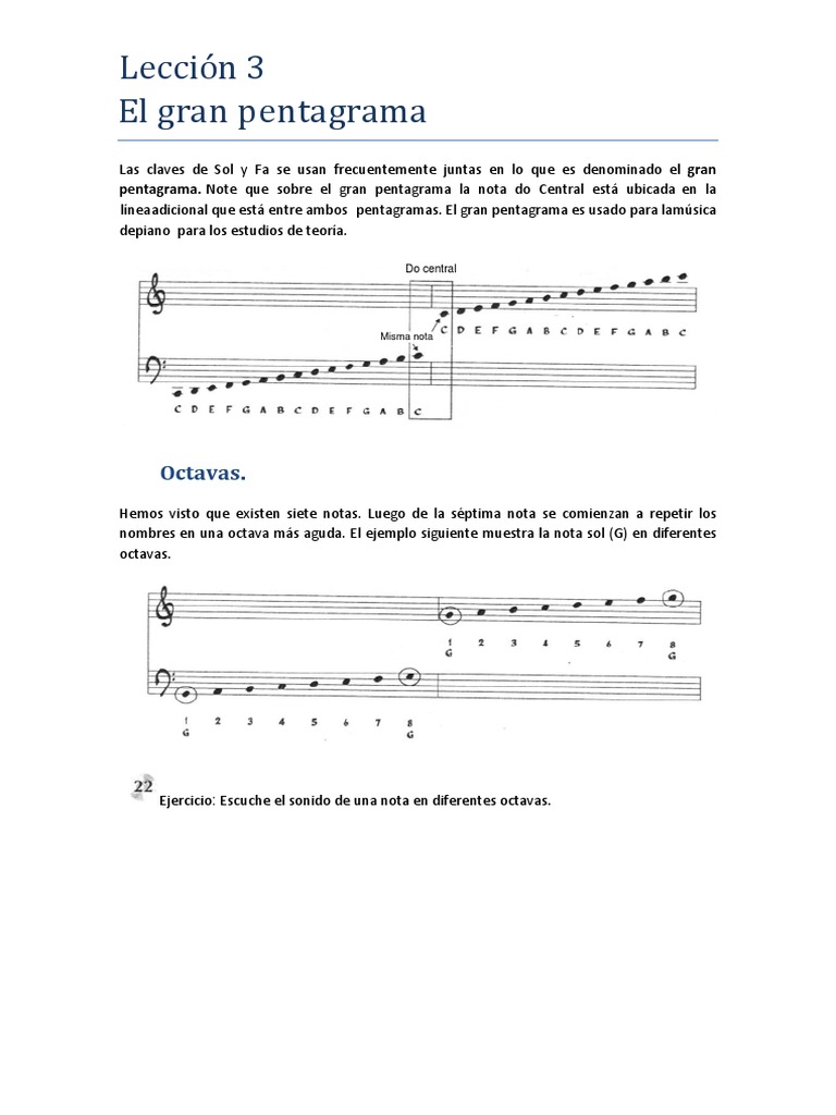 Leccion 03 | PDF | Clave | Composiciones Musicales