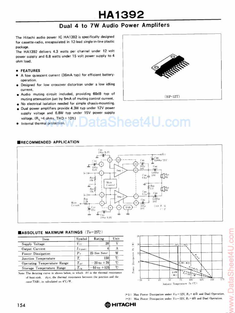 HA1392 Hitachi | PDF