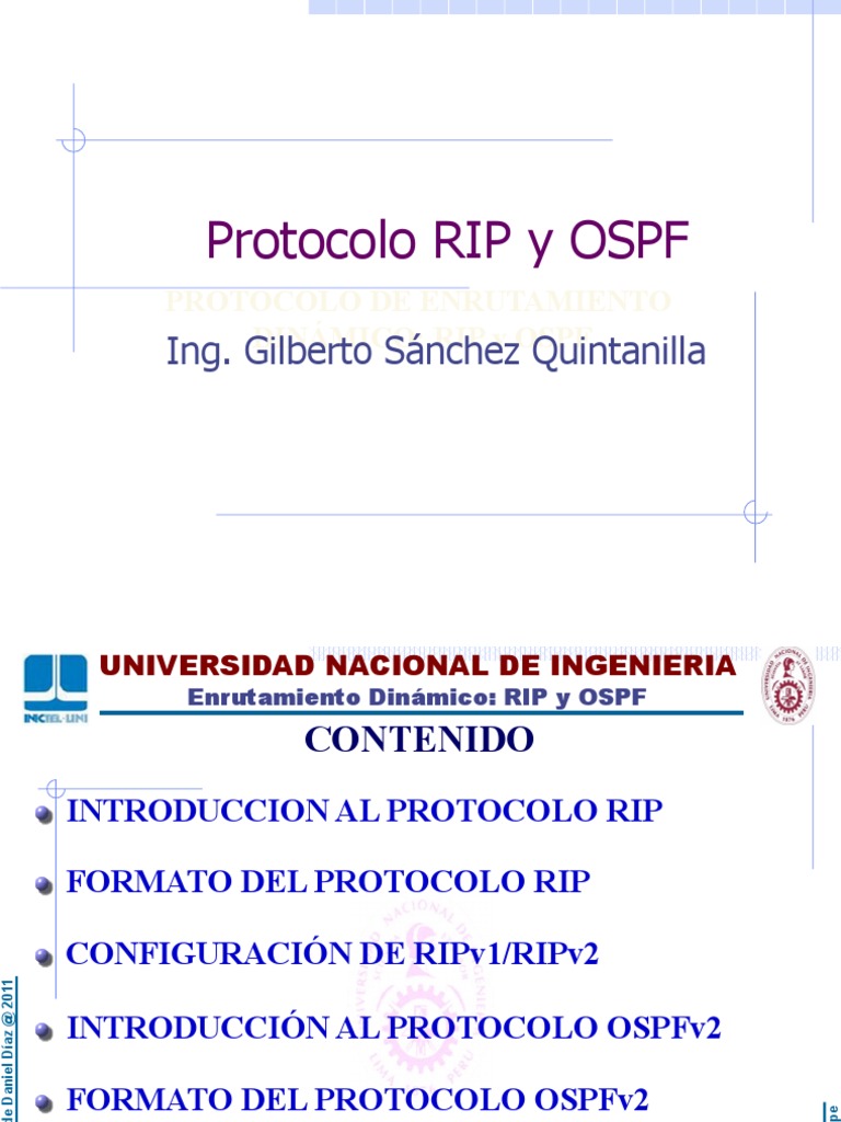 Protocolo RIP y OSPF | PDF | Red de arquitectura | Arquitectura de internet