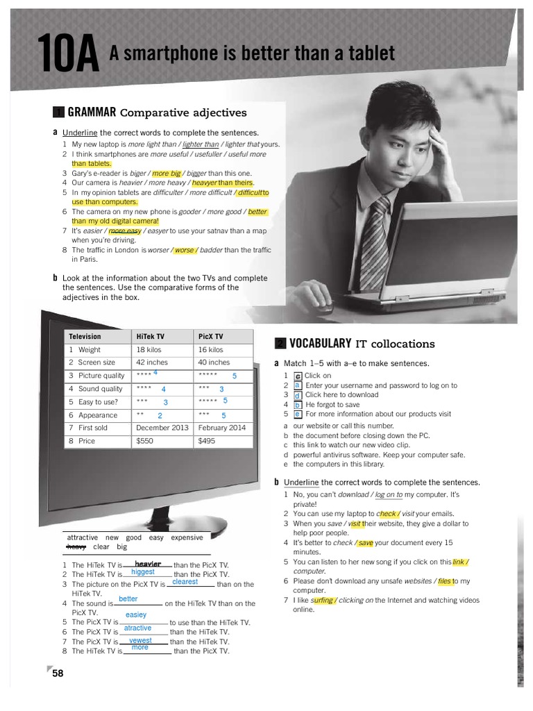 Empower A2 Workbook (10A-10B) Realizado | PDF | Communication | Linguistics
