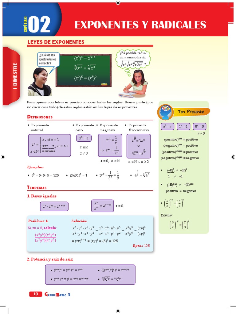 Leyes de Exponentes y Radicales | PDF | Matemáticas