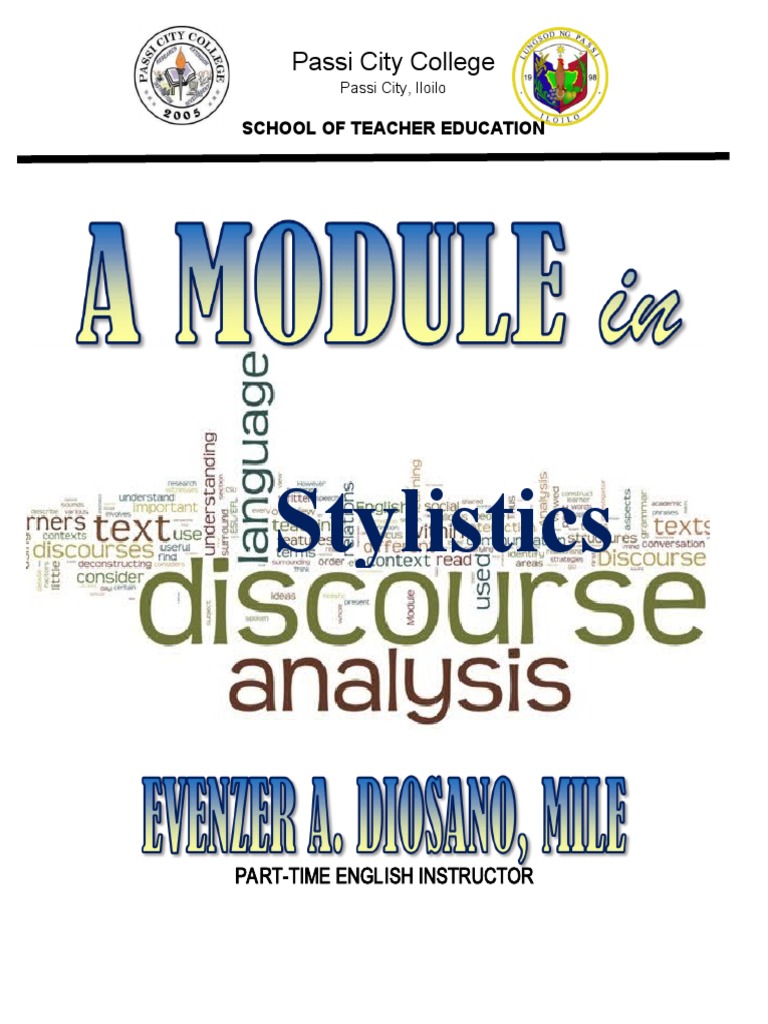Stylistics And Discourse Analysis Module 8 Pdf English As A Second