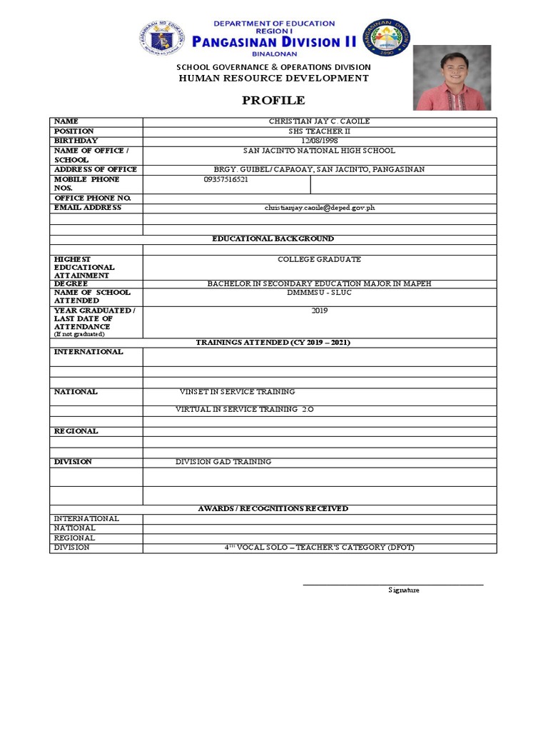 Profile: Human Resource Development | PDF