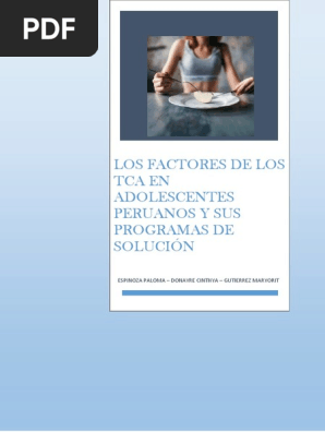 Nsa5472 Factores Y Propuestas De Solución Para Los TCA En