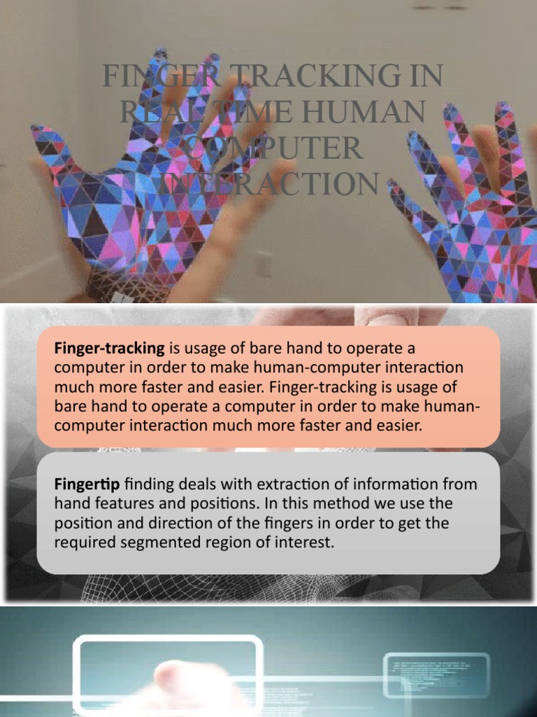 Finger Tracking in Real Time Human Computer Interaction | PDF ...