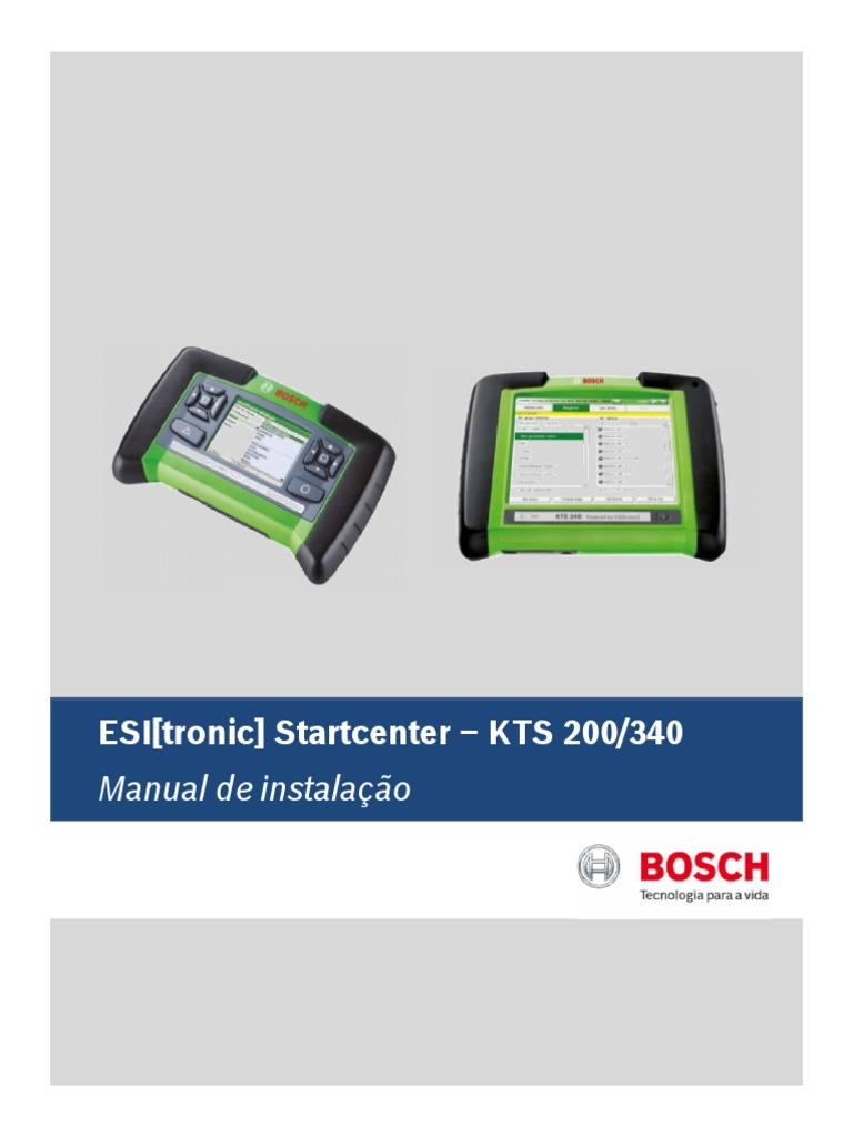 Instalação e atualização do software ESI[tronic] Startcenter para ...
