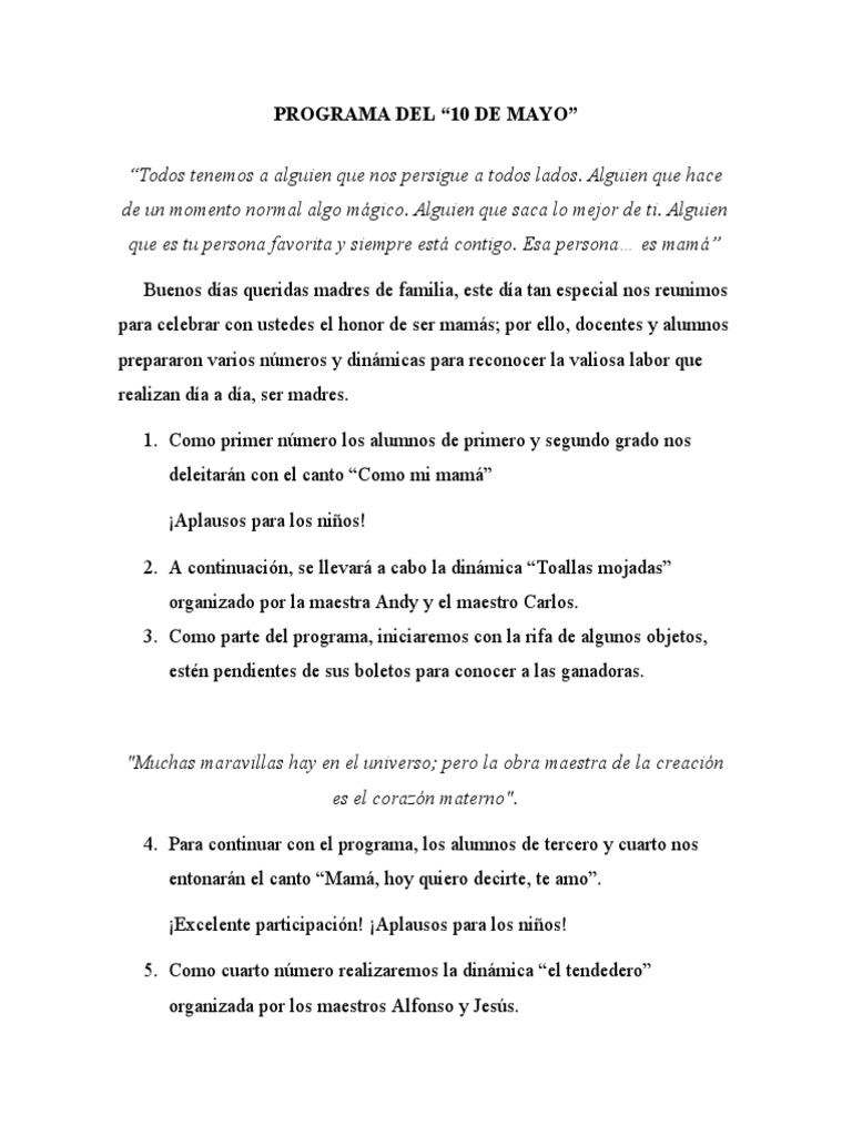 Programa de Fin de Curso | PDF