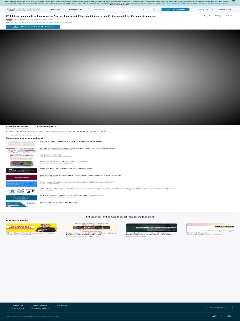 Ellis and Davey's Classification of Tooth Fracture | PDF | Computing ...