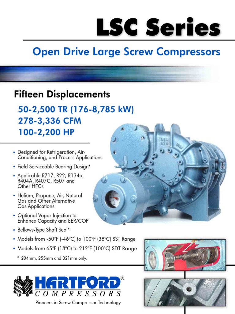LSC Series: Open Drive Large Screw Compressors | Download Free PDF ...