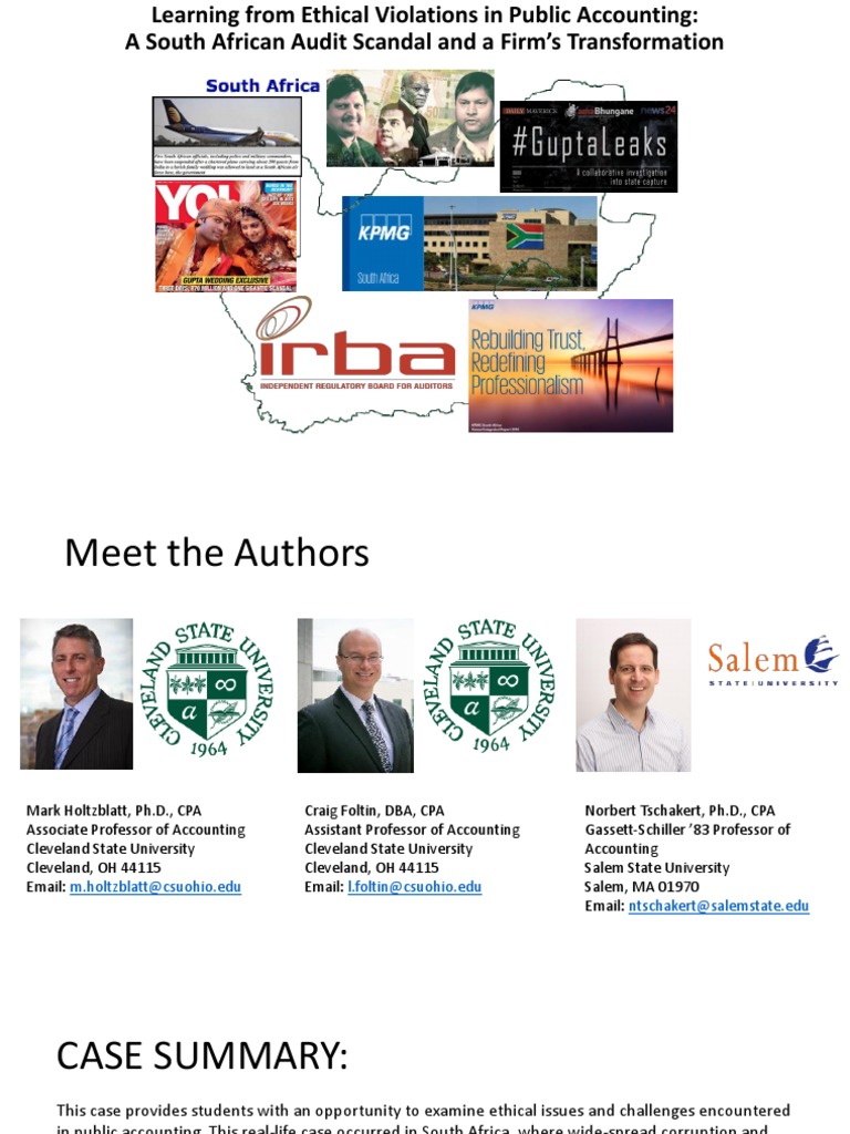 Learning From Ethical Violations in Public Accounting - A South African ...