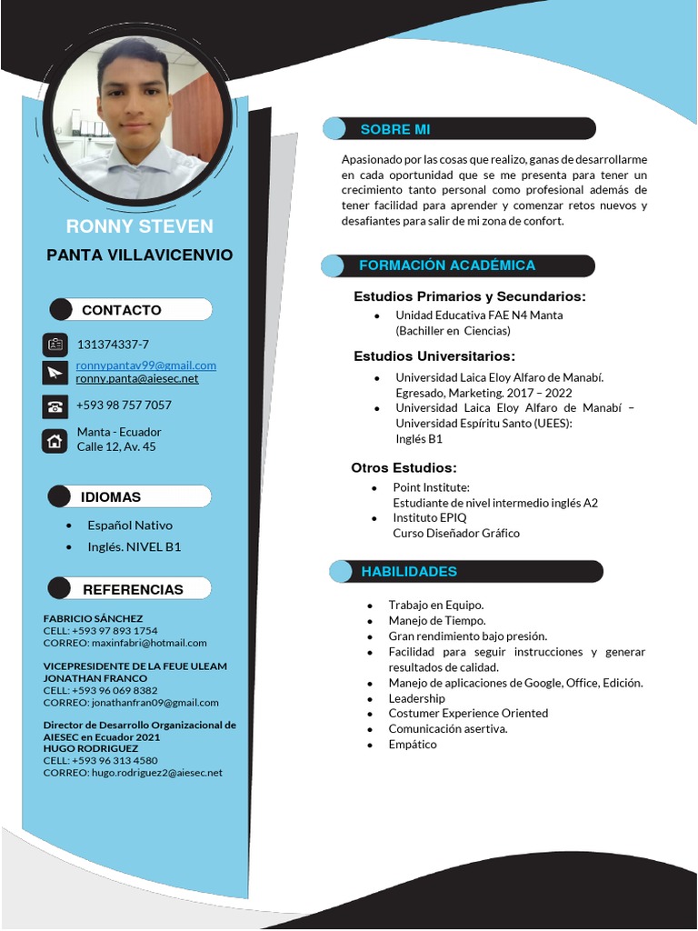 CV Ronny Panta V. | PDF