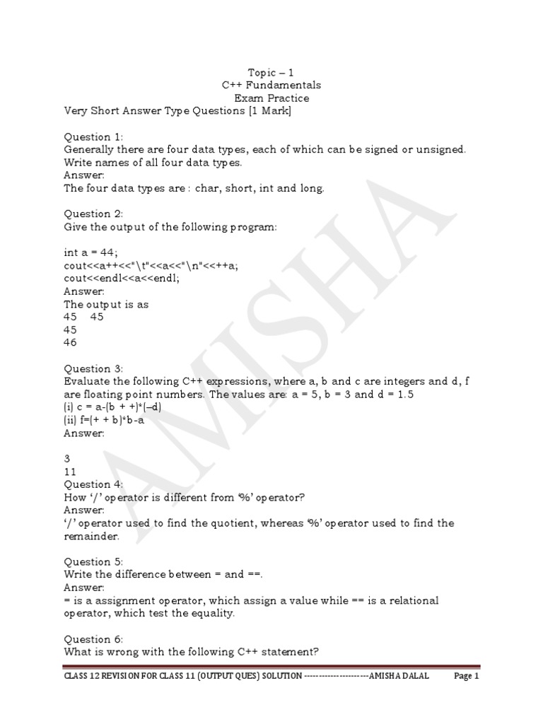 Chap 11 Revision Pdf Parameter Computer Programming Subroutine