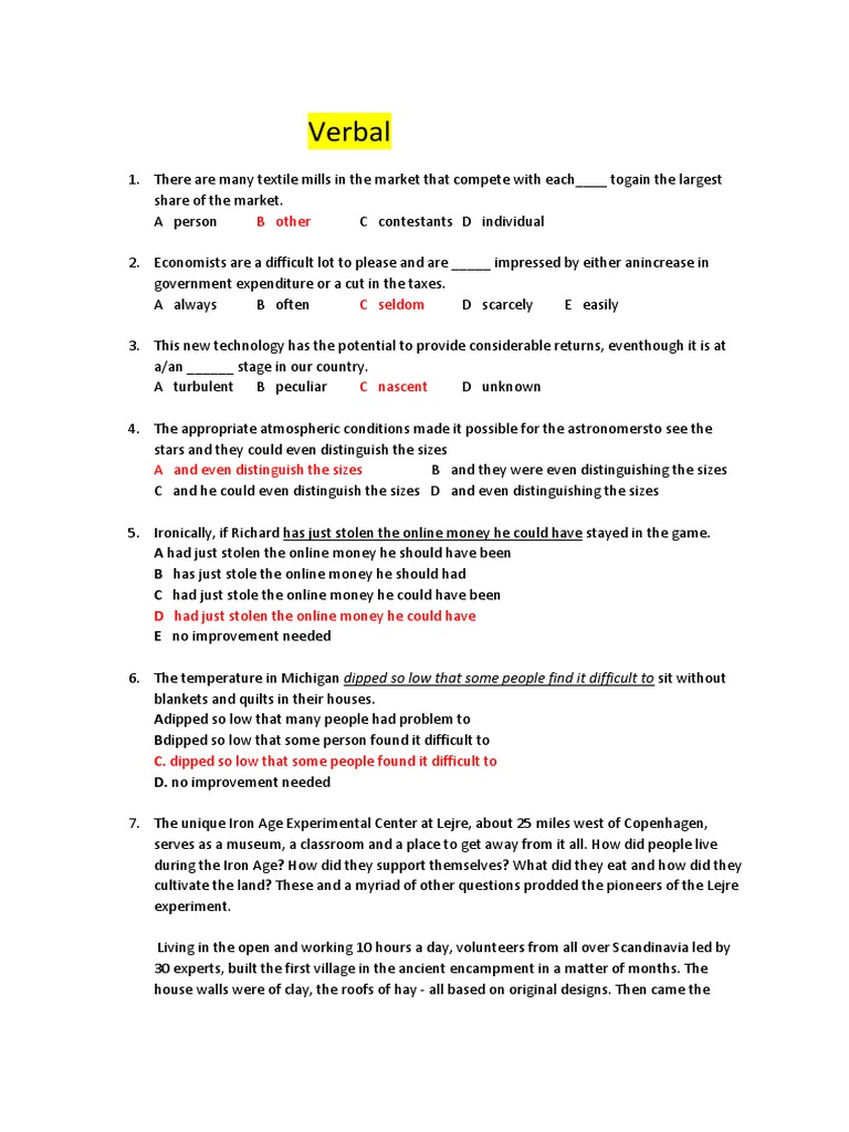 Verbal: B Other | PDF | Computer Programming