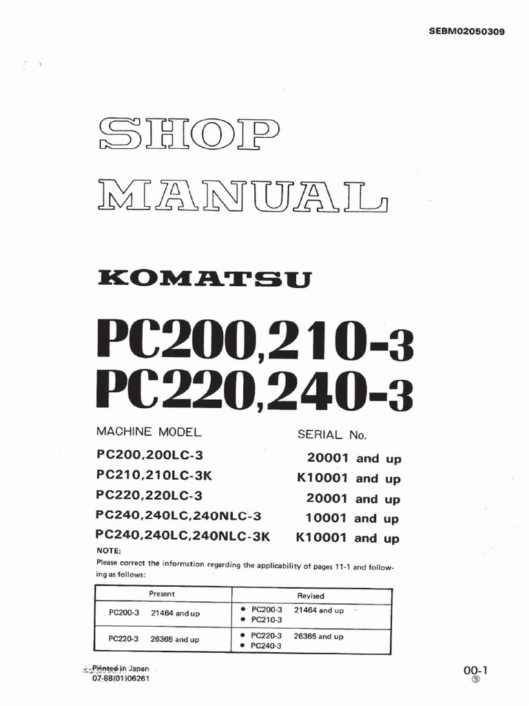 Motor Komatsu PC200 | PDF