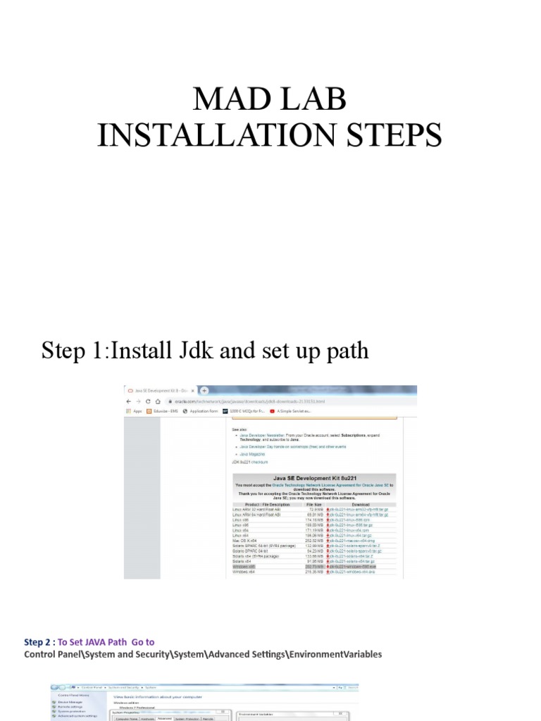 Mad Lab Installation Steps | PDF