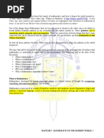 Module 1 The Nature of Mathematics. Mathematics in Our World | PDF ...