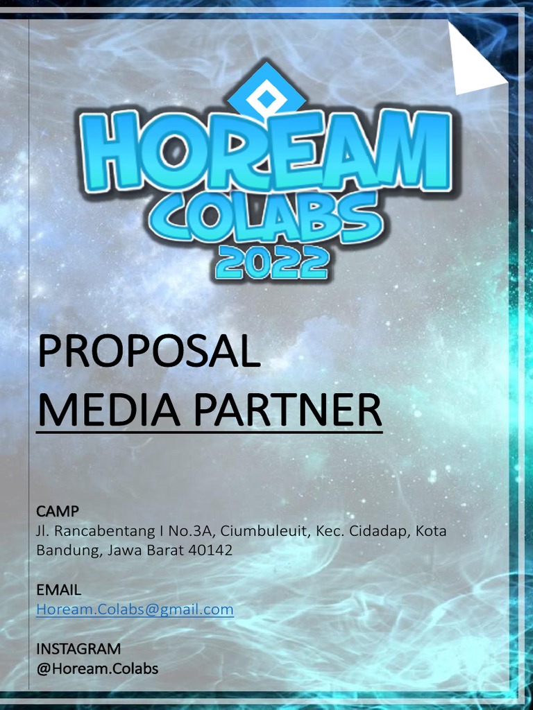 Proposal Media Partner Hoream Colabs Fest | PDF