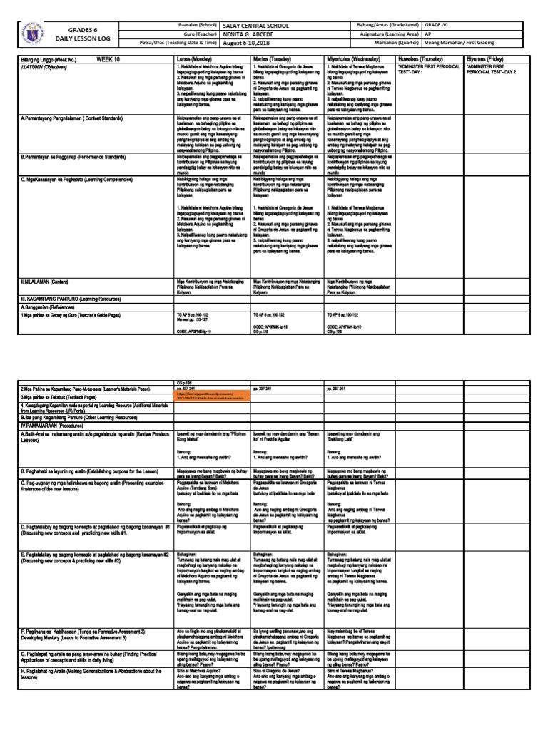 New DLP AP q1 Week 10 | PDF