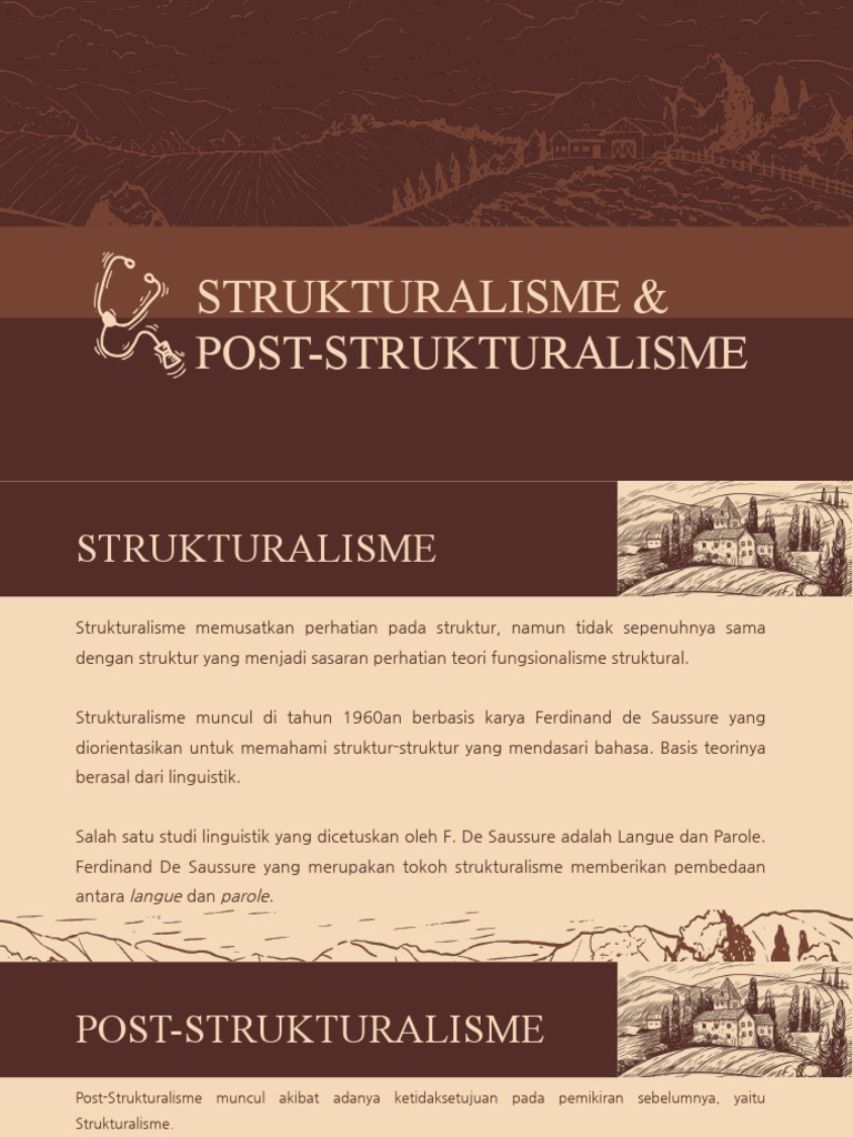 Strukturalisme & Post-Strukturalisme (KLP 6) | PDF