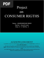 Project On Consumer Awareness Acknowledgement | PDF | Consumer ...