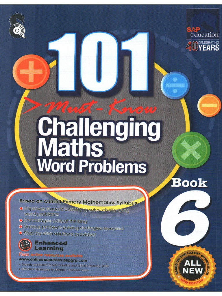 101 Must-Know Challenging Maths Word Problems 6 | PDF