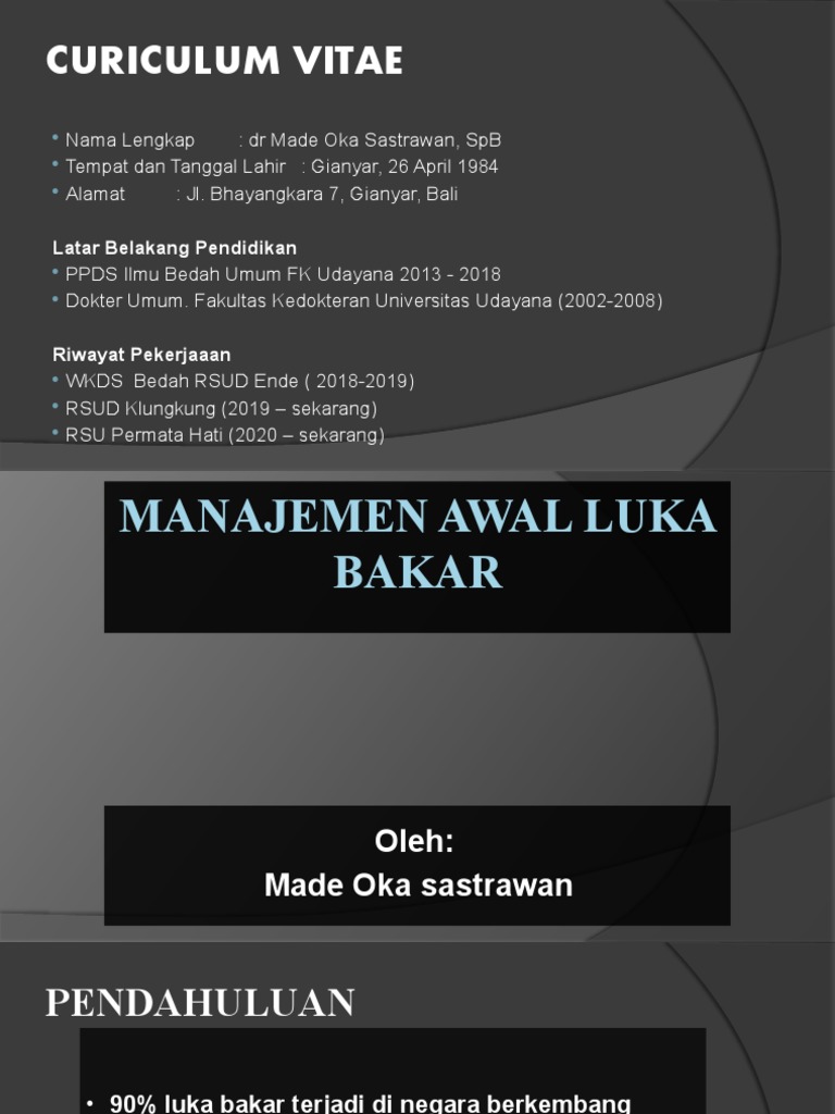 Luka Bakar | PDF | Pengembangan Diri | Kesehatan Holistik