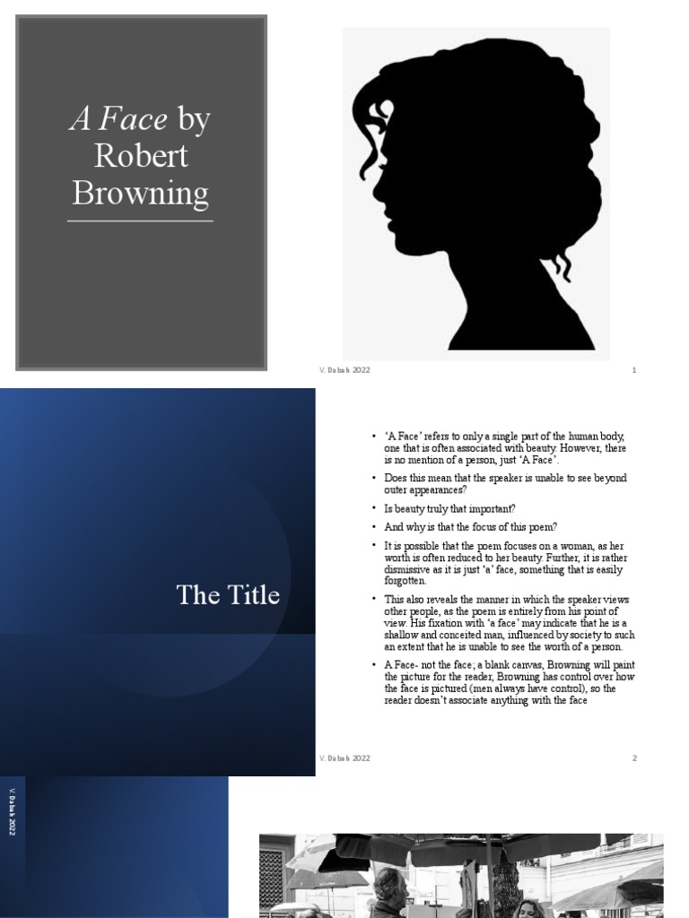 A Face Poem by Robert Browning | PDF | Face