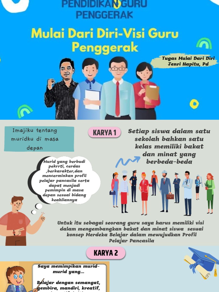 Tugas Mulai Dari Diri Modul 1.3 | PDF | Karier & Perkembangan | Pengembangan Diri