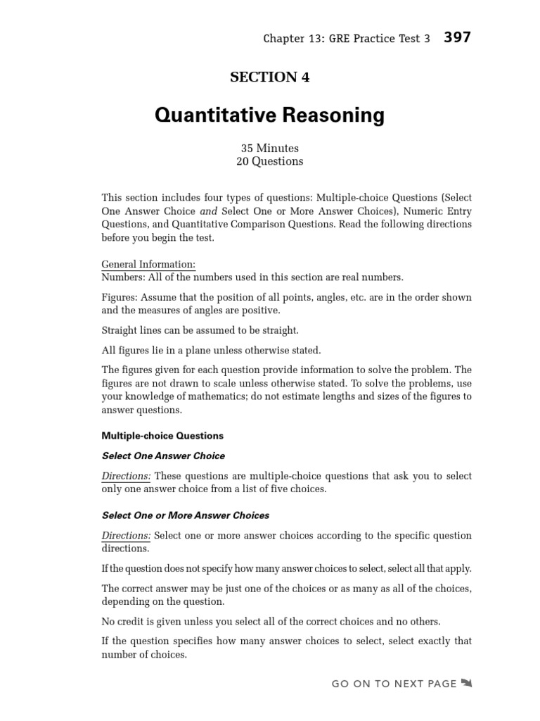 Gre Practice 4 | PDF | Multiple Choice | Graduate Record Examinations