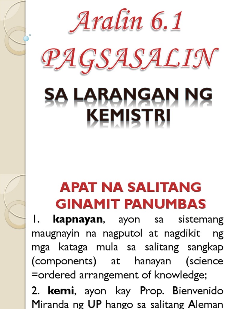 Aralin 6.1 TEKNIKAL NA PAGSASALIN | PDF