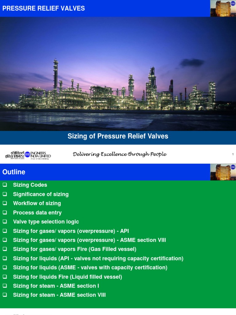 Guide to Sizing Pressure Relief Valves | PDF | Pressure | Valve